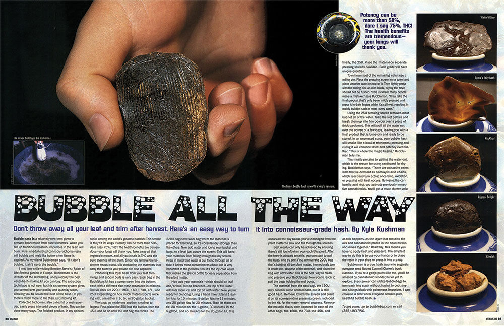 Cannthropology: Bubble Hash Backstory - Leaf Nation